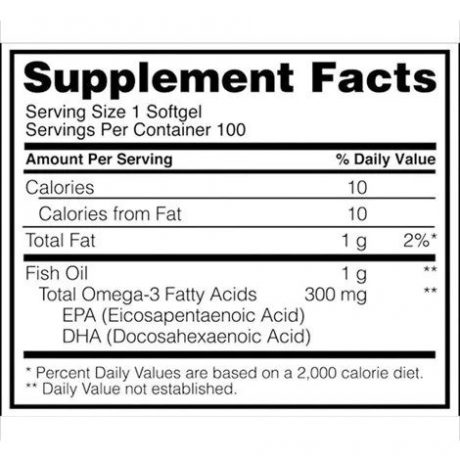 USN Supplements Omega-3 Fish Oil 1000MG Softgel 90 Capsules - Fitflex